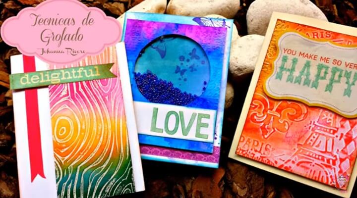 Técnicas de grofado y embosado con maquina Sizzix Boutique - Lettering ...